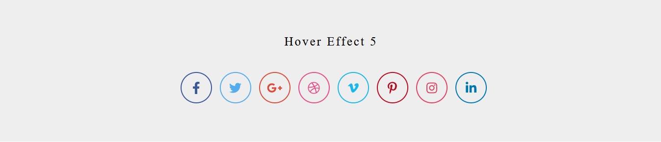 Social Media Button Hover Effect by romincomputer | CodeCanyon